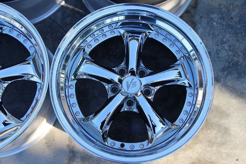 Work VSKF Wheel | “18x9.5 & 10.5 ET +24- A Disk | Raw Chrome