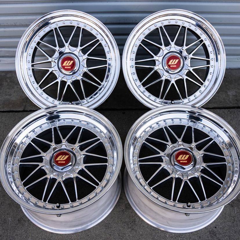 Work Rezax 1 Wheels | "18x9.5 & 10.5 ET +32 | Chrome