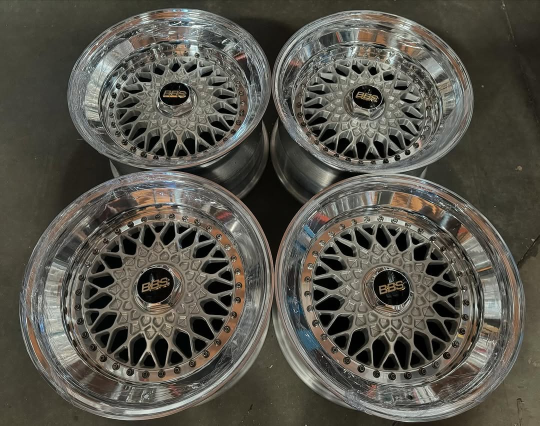 BBS RS Wheels | "19x9,5 & 10.5 ET +22 -Raw Silver